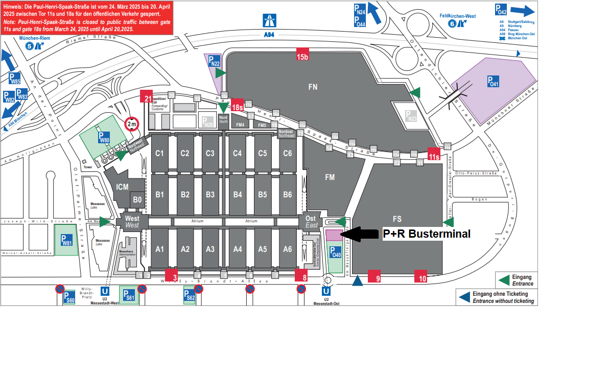 Fairgrounds map & Travel information