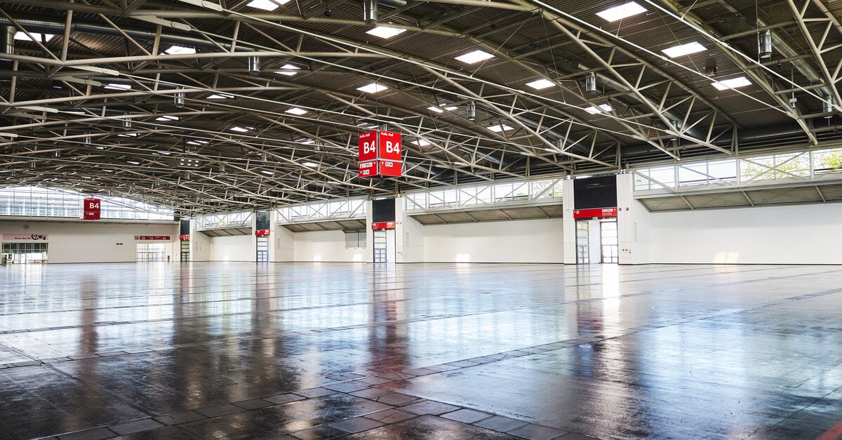 Hallenübersicht des Trade Fair Center Messe München
