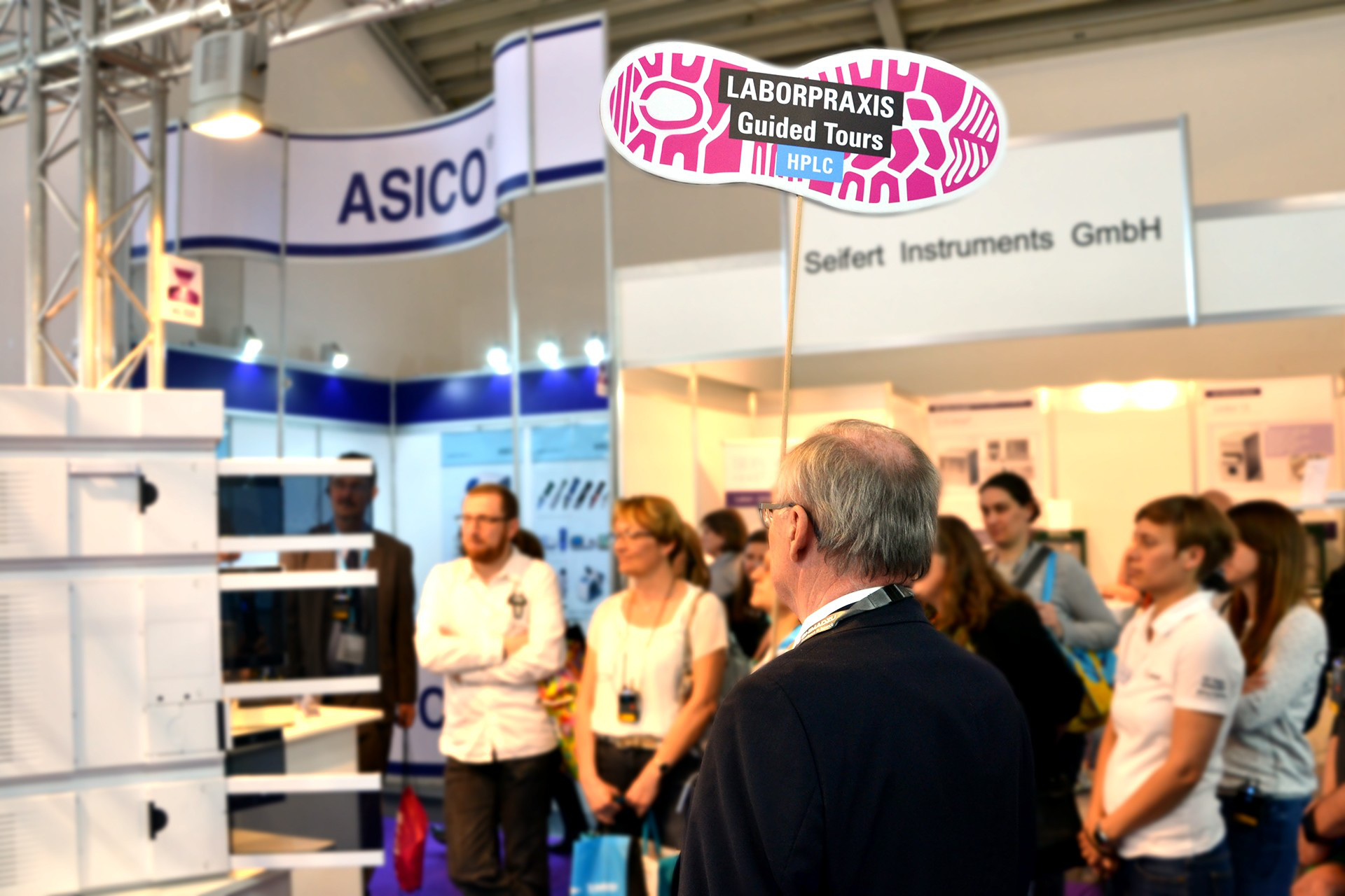 Guided Tours auf der Messe analytica
