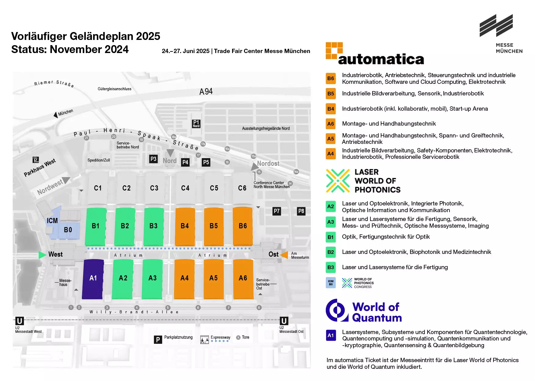 Interaktiver Hallenplan