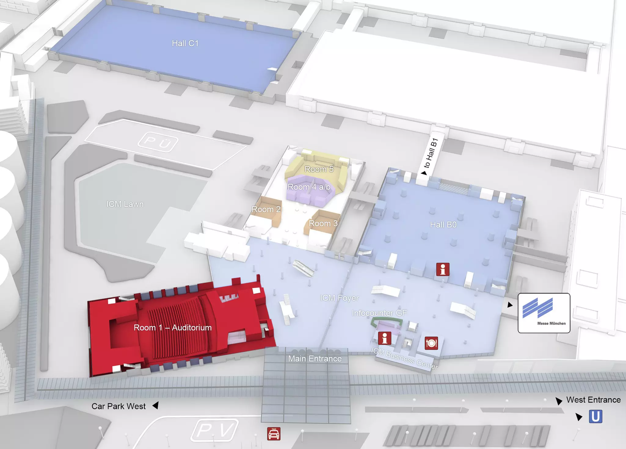 Detailed view: Room 1—Auditorium